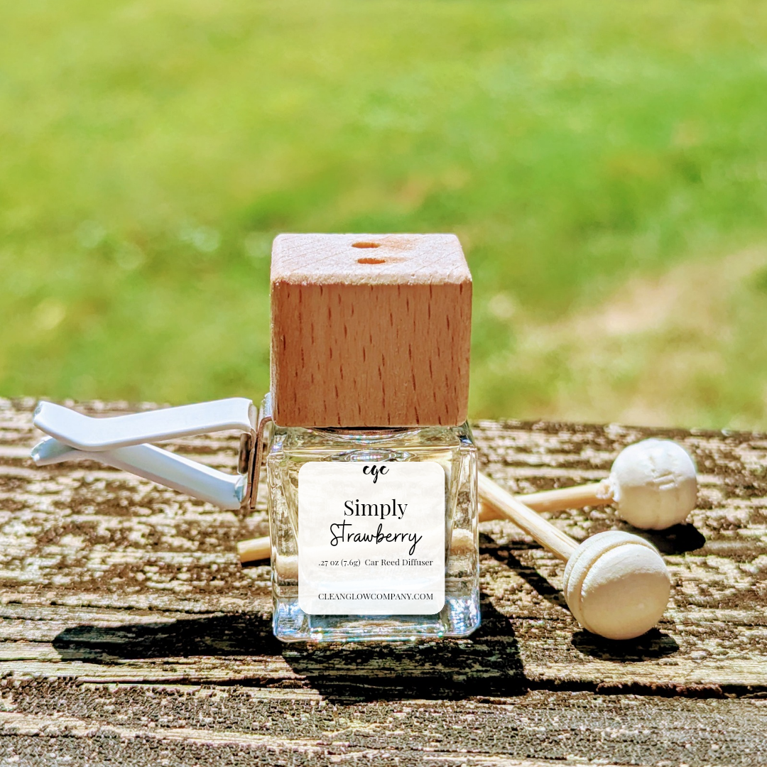 Simply Strawberry Car Vent Diffuser – Clean Glow Co.